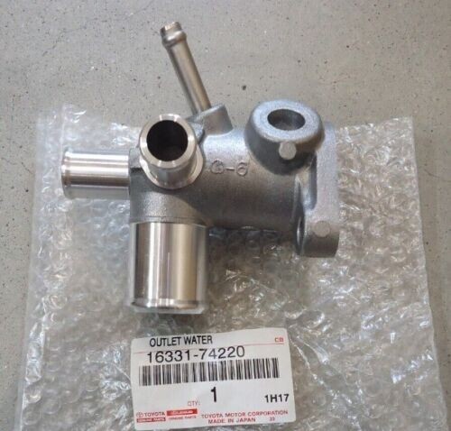Toyota 16331-74220 Thermostat Housing Engine Coolant Outlet Water ...