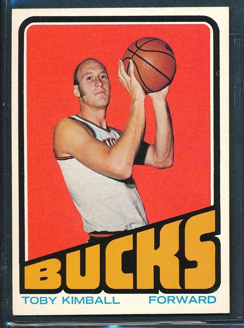 1972 Topps Basketball #68: TOBY KIMBALL Milwaukee Bucks ~ NM to NM-MT ...