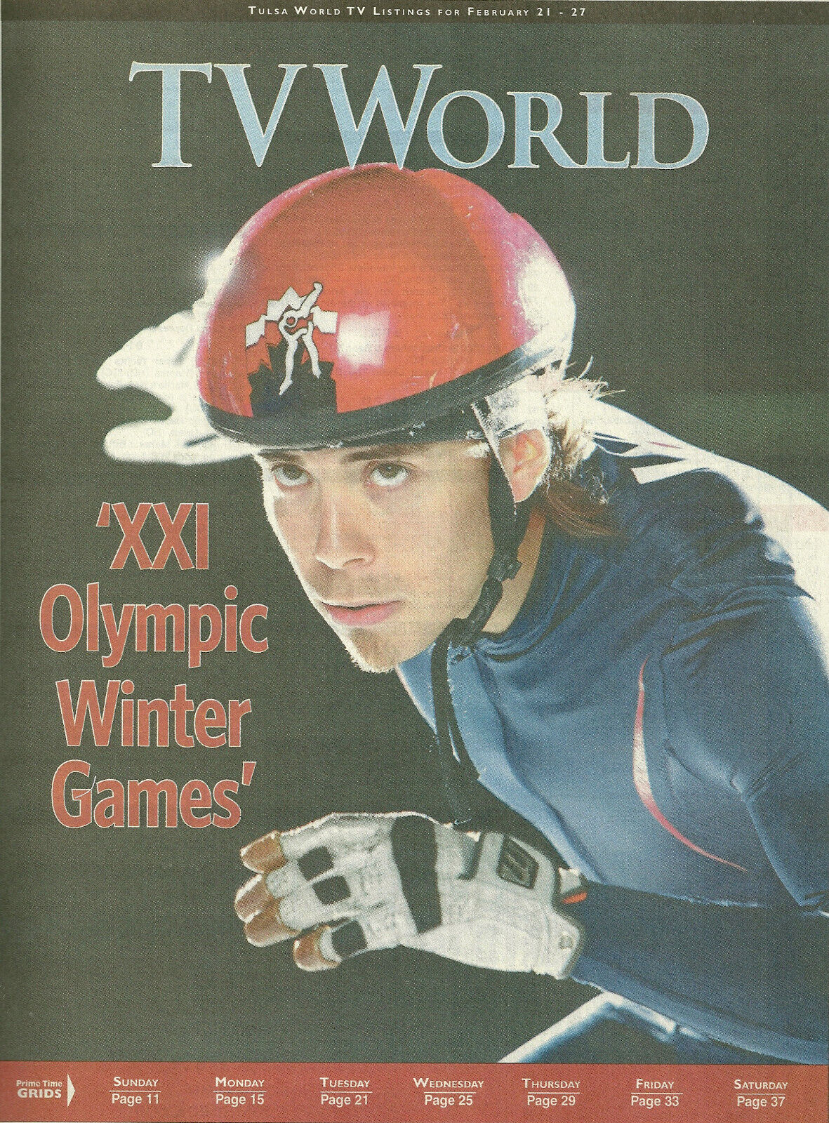 TV WORLD Magazine February 21-27 2010 Apolo Ohno XXI Olympic Winter ...