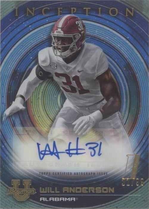 2022-23 Bowman Inception University - Autographs Will Anderson #BIA-WA ...