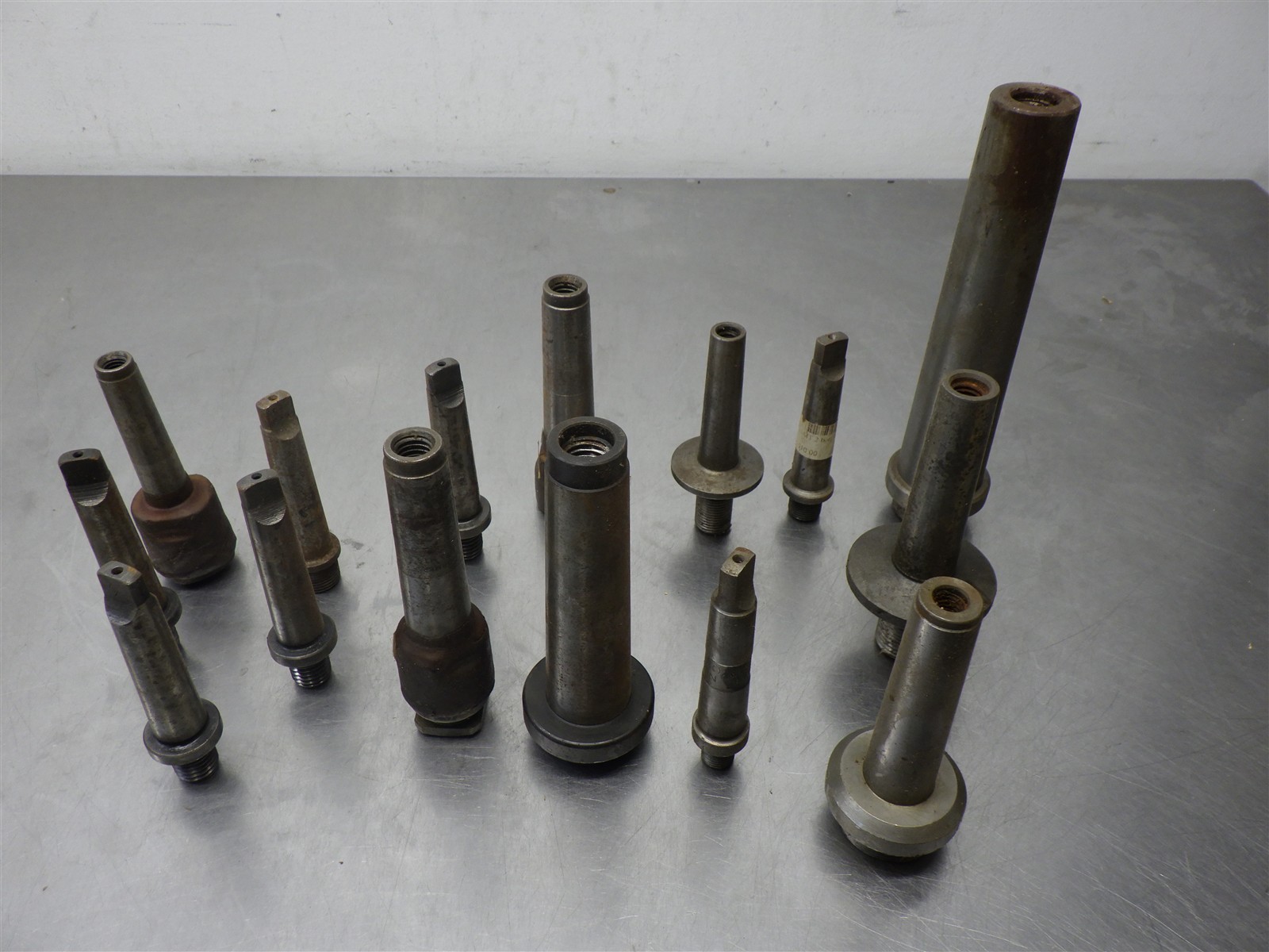 Lot Of 16 Industrial Machine Shop Tooling Tapered Shanks Arbors Holders ...