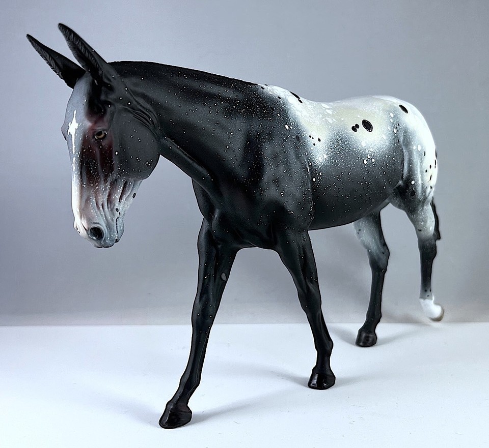 Custom Painted Peter Stone Mule, Appaloosa | eBay