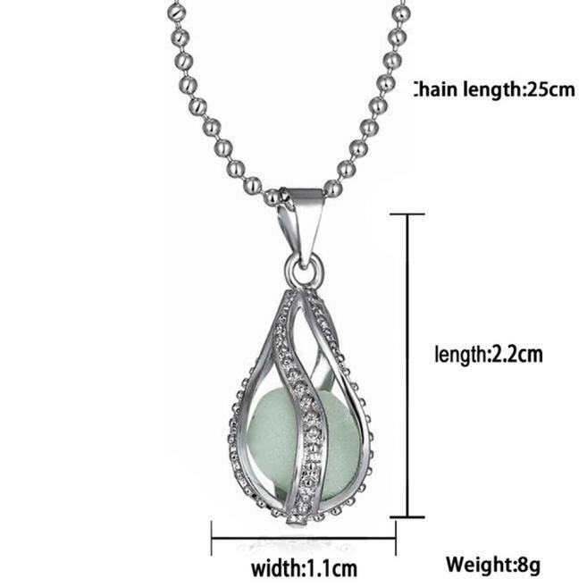 Women Glow In Dark Pendant Luminous Necklace 555 Necklace | eBay