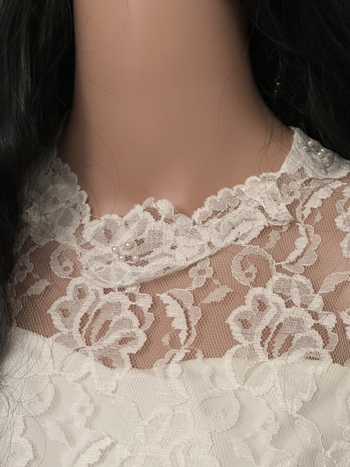 Vintage Bridal Originals Lace Long Sleeve Traditional Wedding Gown ...