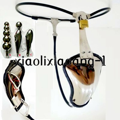 NEW Male Adjustable Invisible Pants Chastity Belt Device Stainless ...