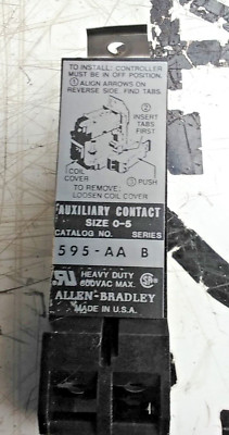NEW NO BOX ALLEN BRADLEY AUXILIARY CONTACT 595-AA SERIES B | eBay
