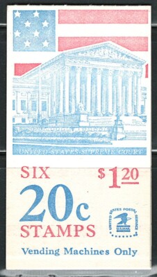 Mint US Flag over Supreme Court Booklet Pane of 6 Stamp Scott#BK139 ...