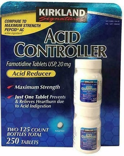Kirkland Signature Acid Controller 20 mg., 250 Tablets exp 2025 and ...