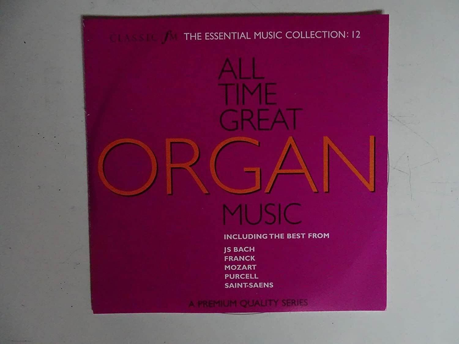 (70) "The All Time Great Organ Music"-Classic FM CD 1996-Bach/Mozart ...