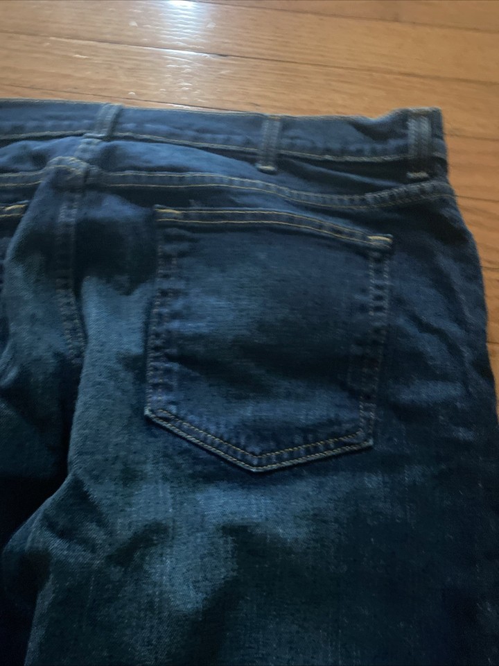 George Blue Denim Jeans Regular Straight Leg Cotton Men's Size 40 X 30 ...