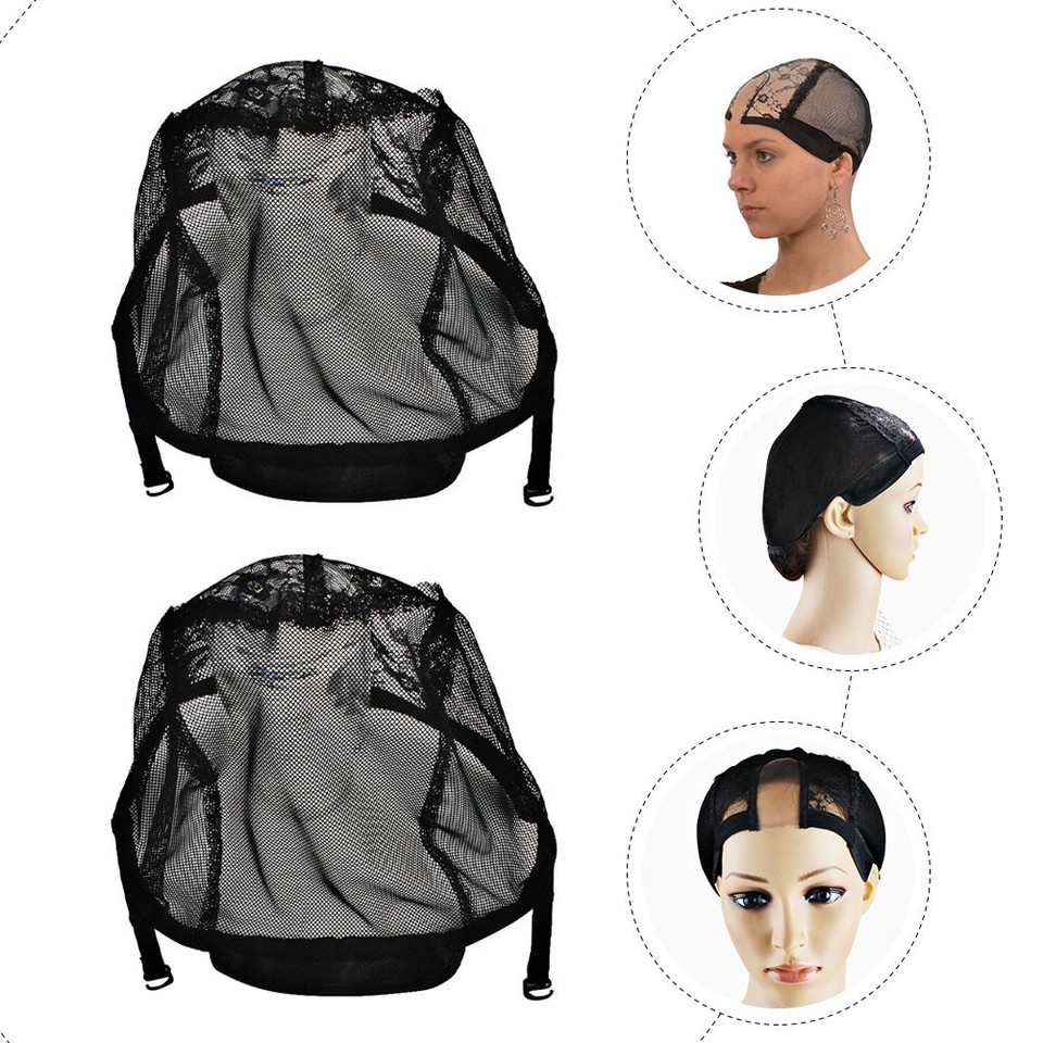 2 Pcs Wig Net Cap Mesh Dome Caps for Wigs Cosplay Hair Miss Nets | eBay ...