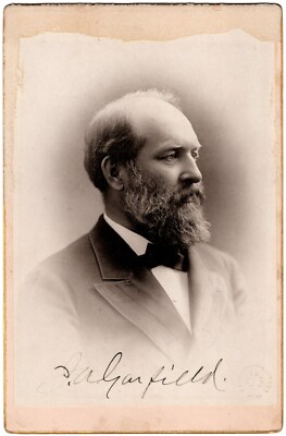 James A. Garfield - RARE Photograph Signed - His Official Government ...