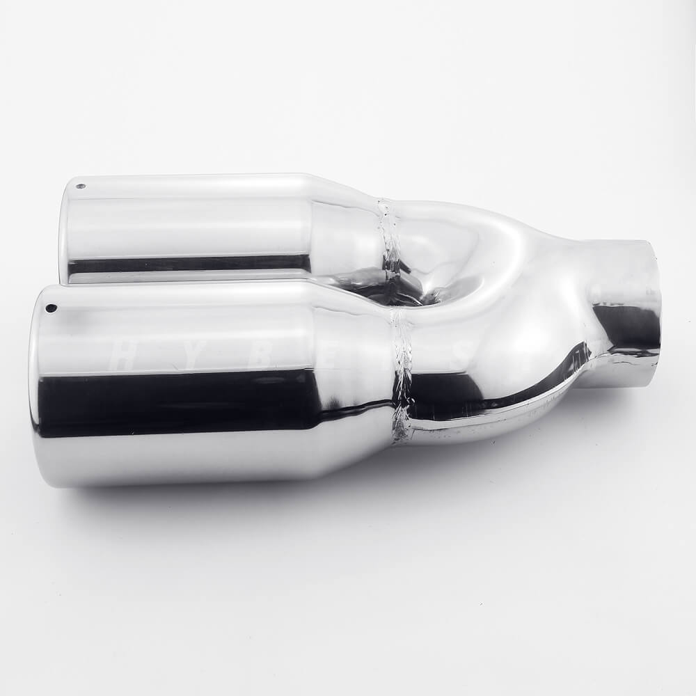 Pair Quad 3" Resonated Straight Cut Exhaust Tips for BMW M3 3 Series 2. ...