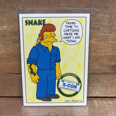 1994 Skybox Bongo The Simpsons Trading Card - Snake - #S27 | eBay