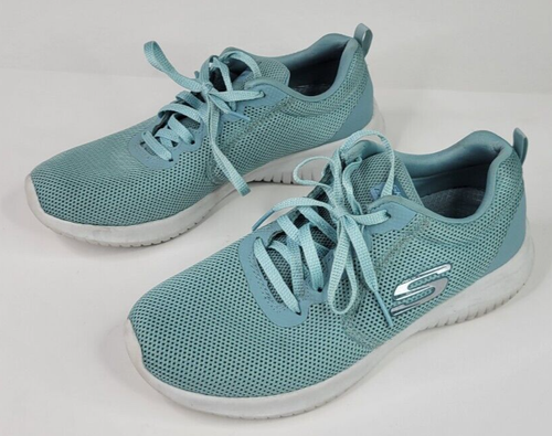 Skechers Womens 6 Ultra Flex Free Spirits 12846 Teal Blue Green Sage ...