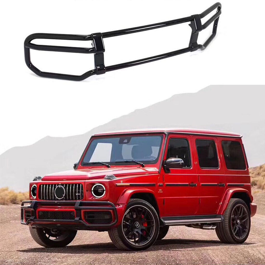 Steel Front Bumper Protector Bull Bar Guard Black Fits Benz W463 W463A ...