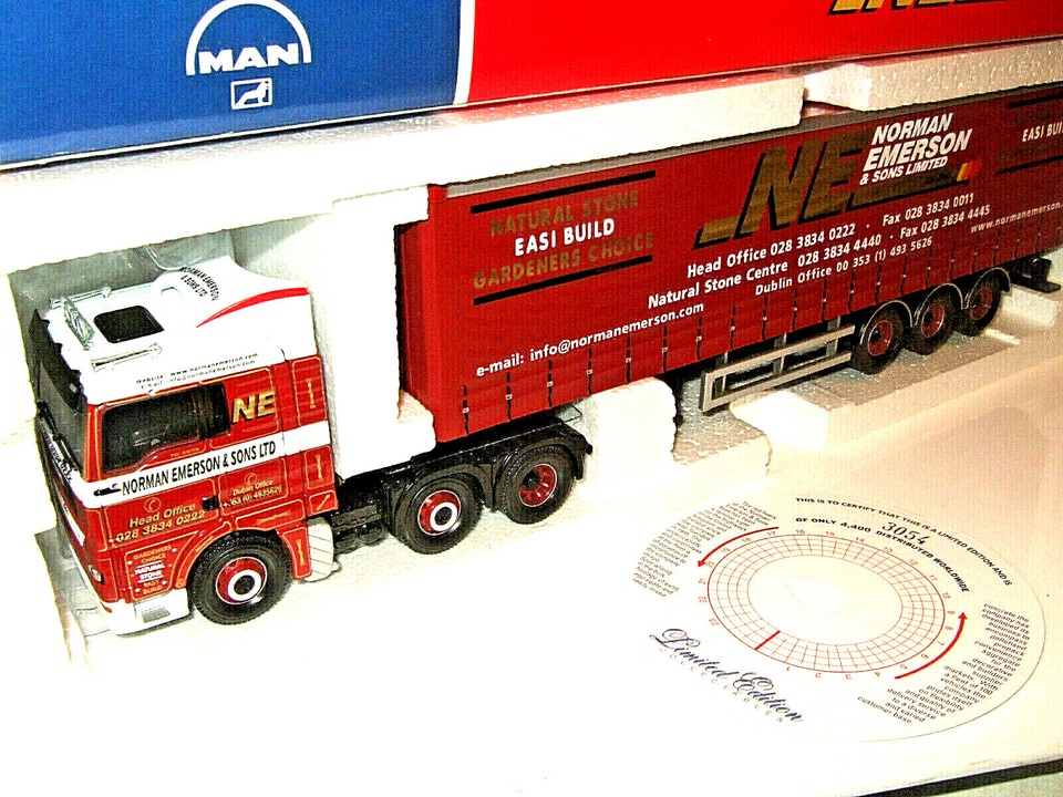 Corgi CC13404 MAN TGA Curtainside & Moffett Mounty- Norman Emerson Ltd ...