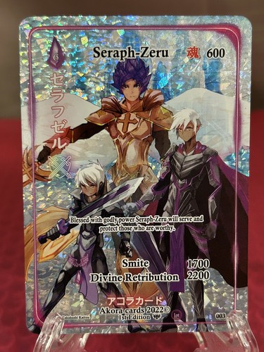 Akora Seraph-Zeru Full Art Generational First Edition Akora TCG ...