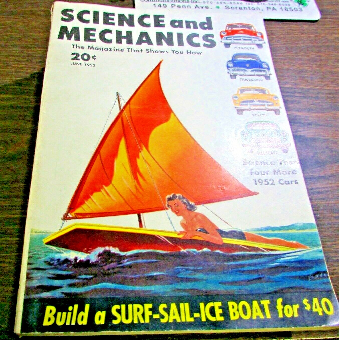 VINTAGE SCIENCE & MECHANICS MAGAZINE - JUNE 1952 - SCIENCE TEST 4 MORE ...