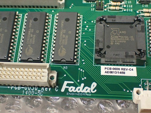 Fadal PCB-0030 Rev C4 E204460 ELE-0256 Rev C4 PCB 1400-5 CPU System 38 ...