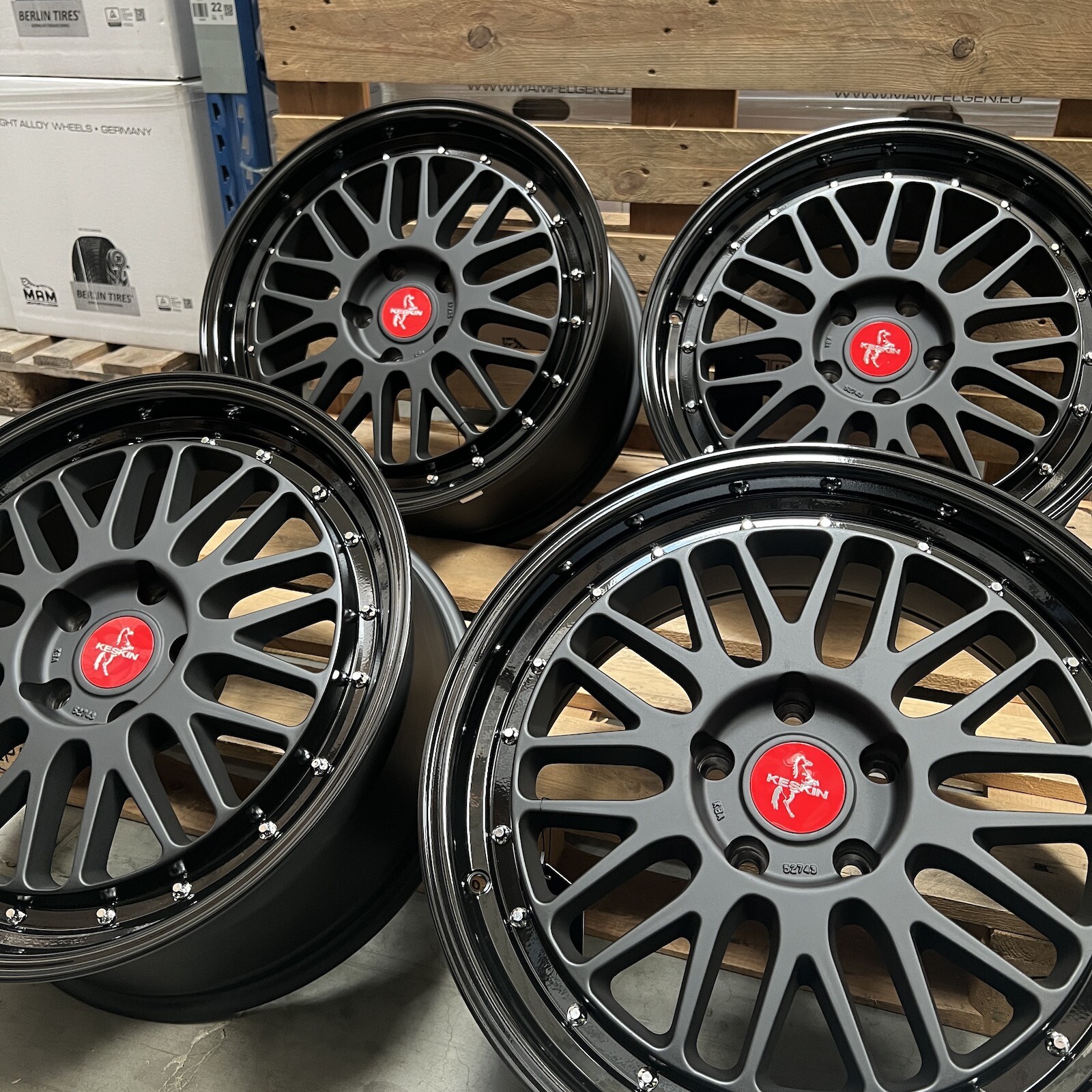 19 Zoll Keskin KT22 Alufelgen 5x112 Golf 7 GTI Audi TT A4 Mercedes Le ...