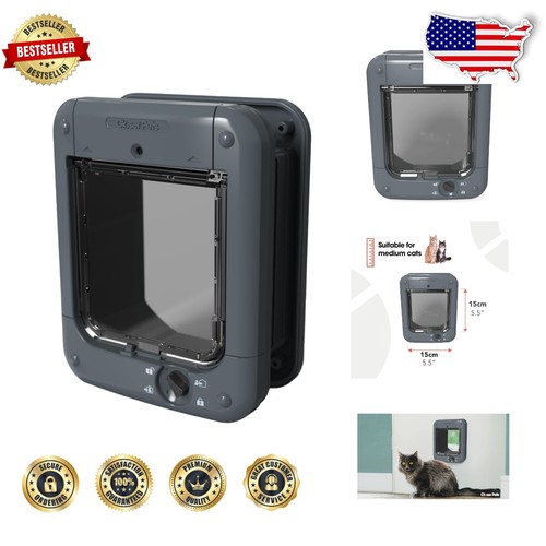 Microchip Cat Door for Secure Entry of Up to 30 Cats - ISO & AVID ...