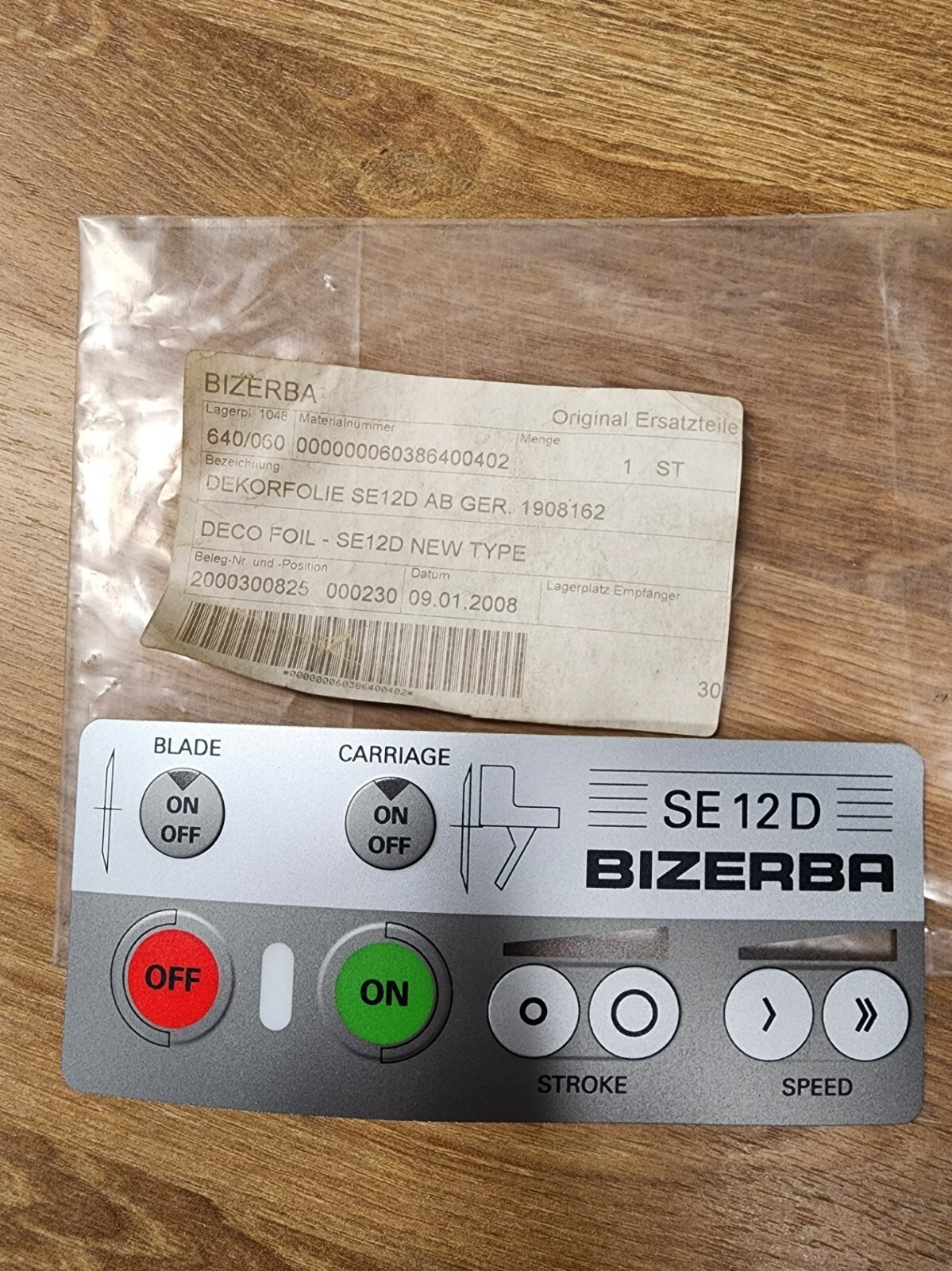 Bizerba GSP Deco Foil On/off Buttons # 60386400402 for sale online | eBay