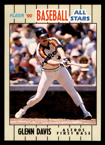 1990 Fleer Baseball All-Stars Glenn Davis #7 Houston Astros | eBay