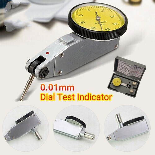 0.01mm Dial Test Indicator Magnetic Metric Finger Clock Lever DTI Gauge ...