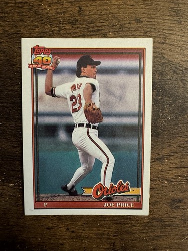 Topps 40 Years 1991 Joe Price Pitcher #127 Baltimore Orioles Baseball ...
