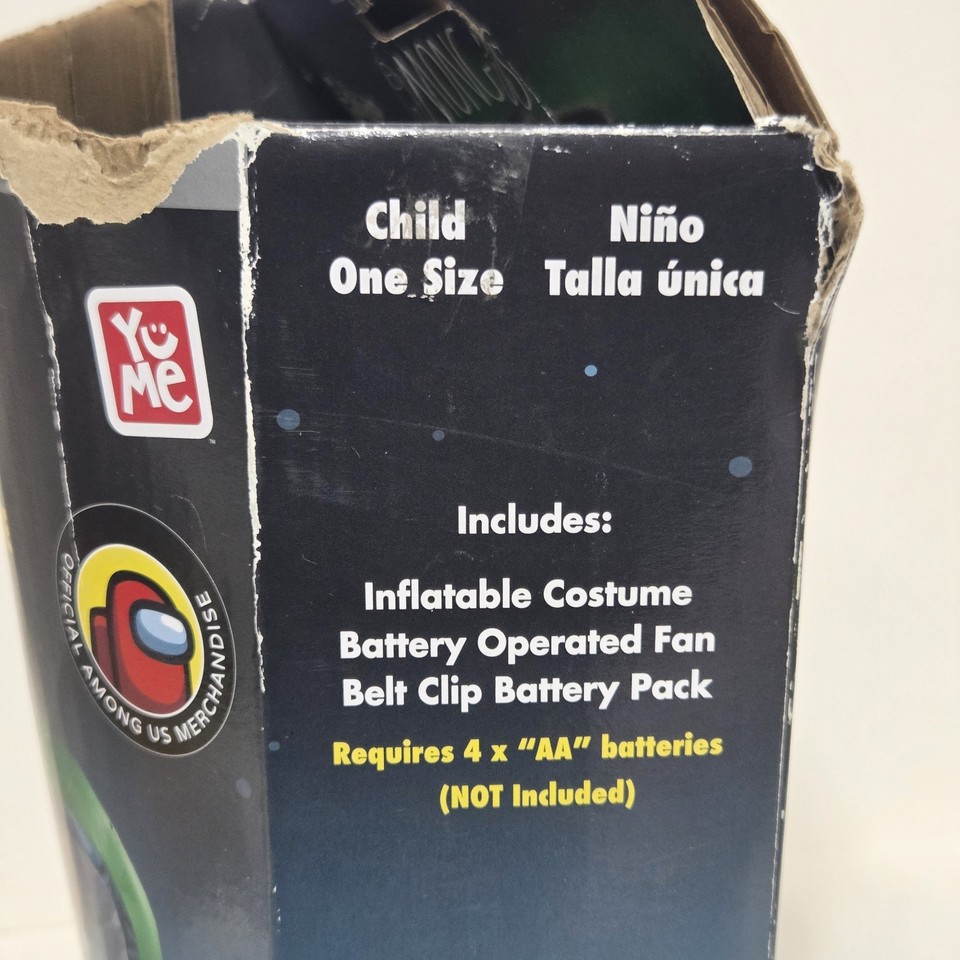(2) Toikido Among Us Green & Blue Imposter Inflatable Halloween Costume ...
