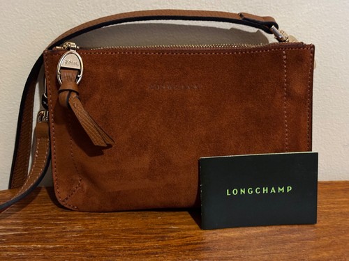 LONGCHAMP Brown Crossbody Suede/Leather - Never Used/NWOT | eBay