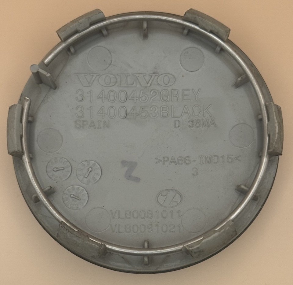 Volvo V90 S40 S60 S80 XC60 XC70 Wheel Center GRAY Hub Cover Cap OE ...