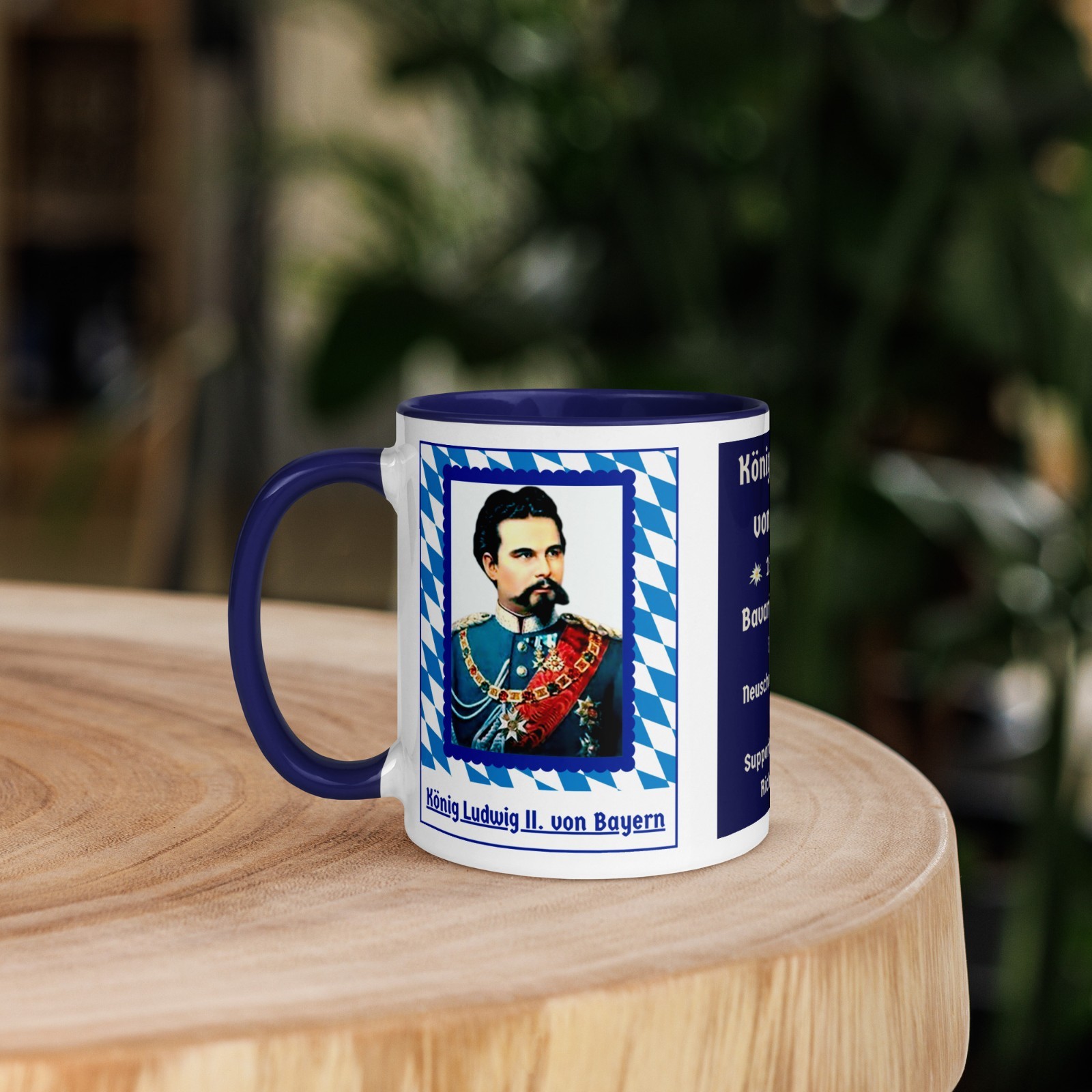 König Ludwig II. von Bayern Bavarian Monarch Neuschwanstein Fan 11oz ...