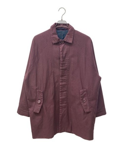 Casey Casey Men's Bordeaux Cotton Field Coat S Vintage Pre-Owned | eBay