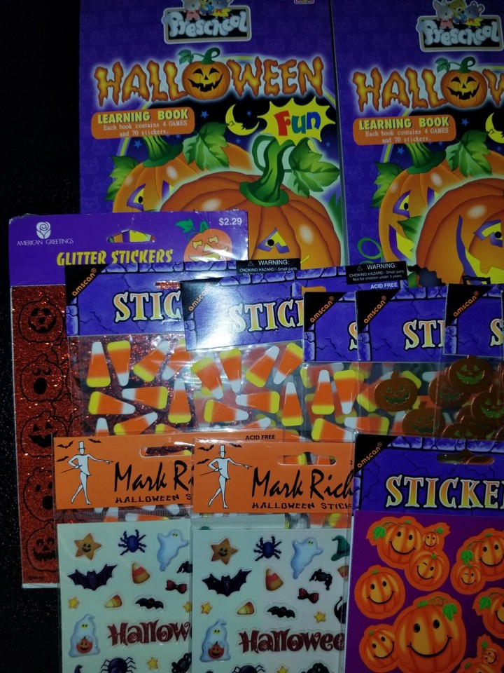 Halloween Scrapbooking Lot-31 Packs & 3 Books Amscan,Nicole,Gartner ...