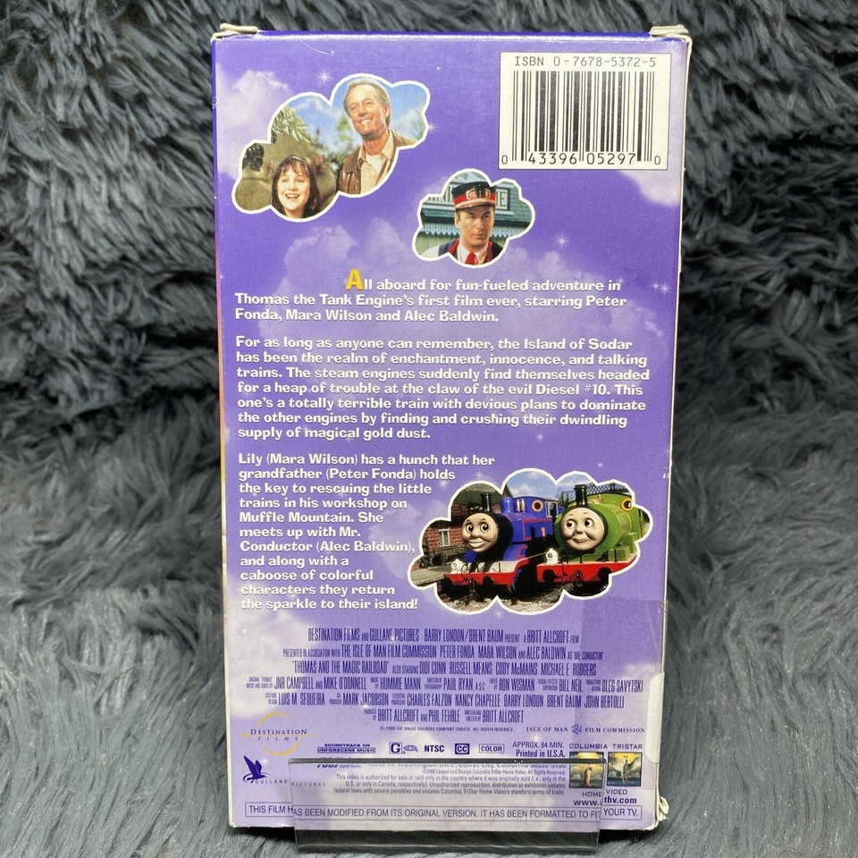 Thomas and the Magic Railroad VHS Tape 2000 Peter Fonda Alec Baldwin ...