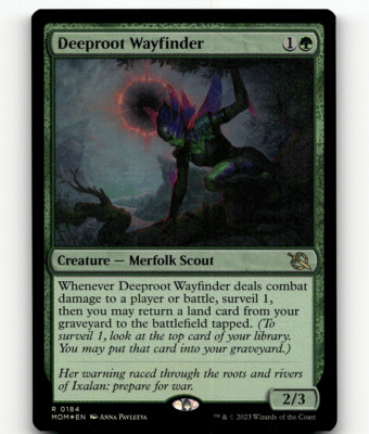 FOIL - MTG Deeproot Wayfinder 184 March of the Machine Rare | eBay