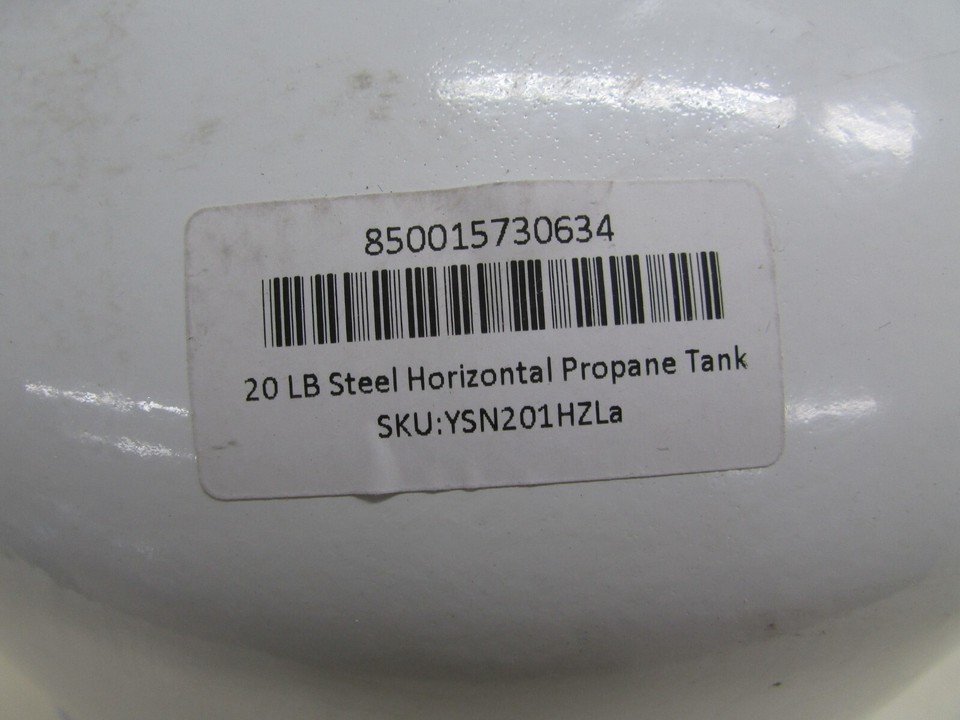 NEW! 20 lb Horizontal Propane Tank Refillable Cylinder with OPD Valve ...