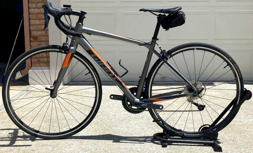 2019 Giant Contend 1 Racing Bicycle, Gray and Orange, Small | eBay