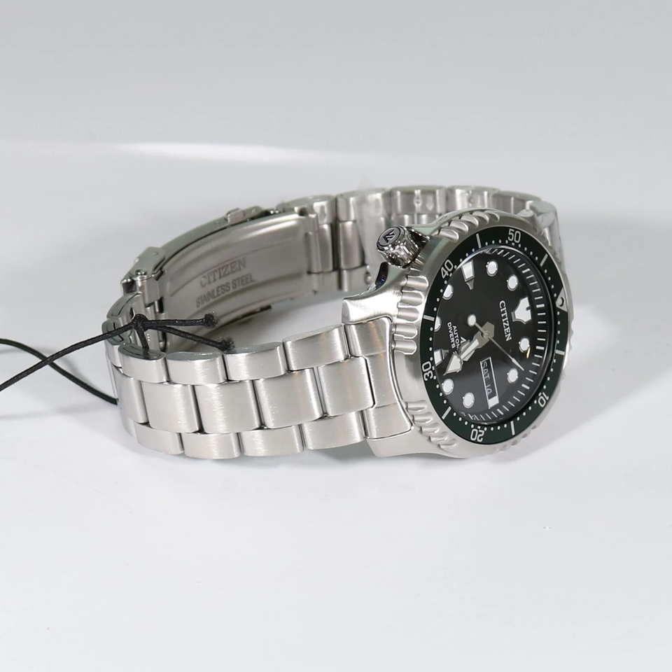 Citizen Promaster Sea Stainless Steel Automatic Green Bezel Watch ...