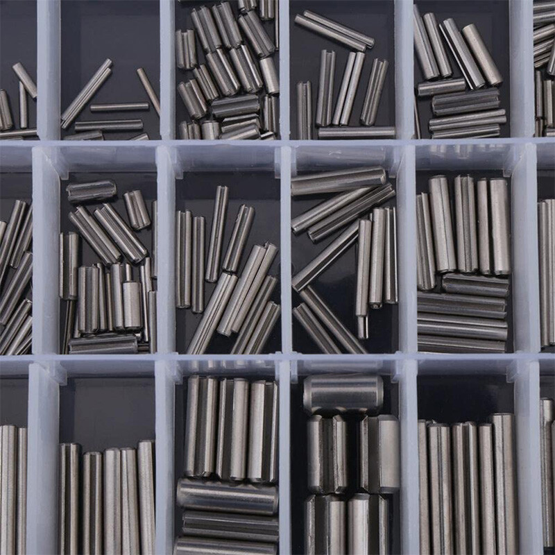 280Pcs Stainless Steel Slotted Spring Pin Assortment Kit, Split ...