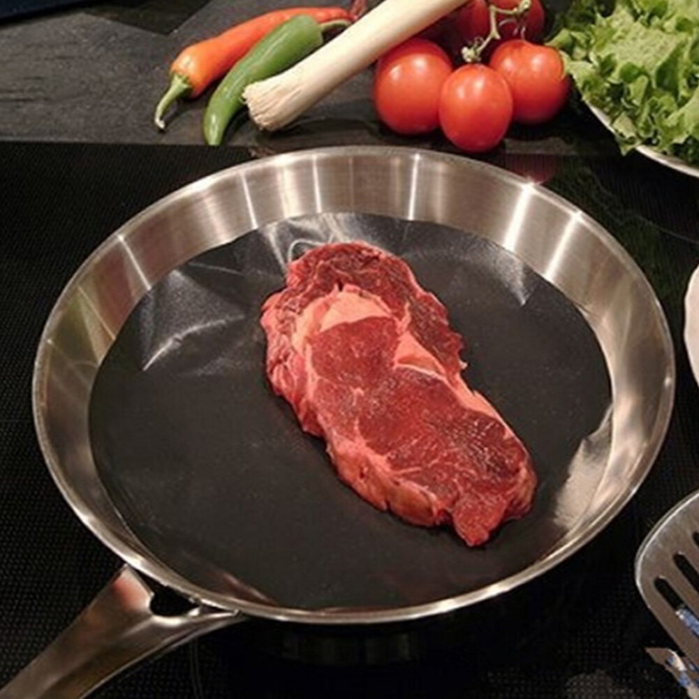 Non Stick Coated Frying Pan Pad Cloth 24CM Cooking Easy Clean Liner ...