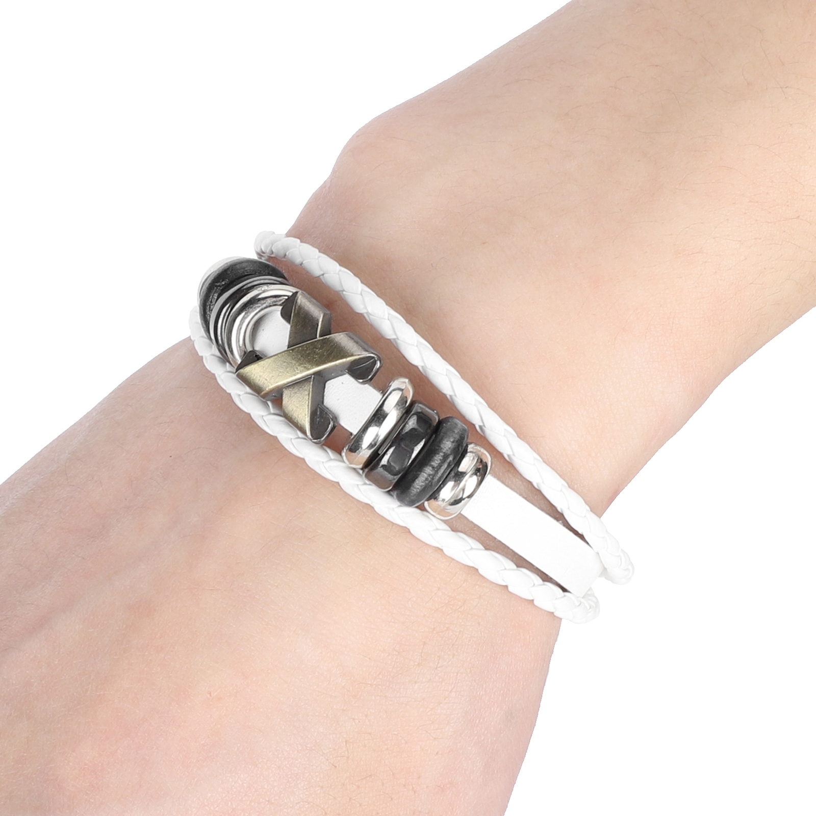 Hand Rope MultiLayer Knit Bracelet Handmade Fashionable Leather Couple ...