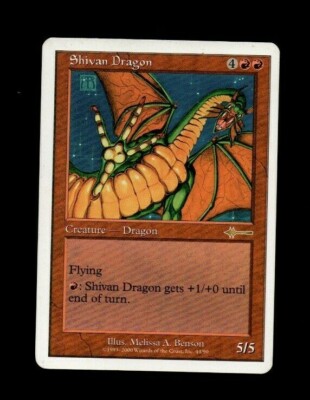 *MRM* ENGLISH Dragon shiv n - Shivan Dragon NM MTG Magic BTD | eBay