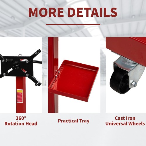 Engine Stand 1250lbs Motor Hoist Dolly 360 Degree Adjustable Mounting ...