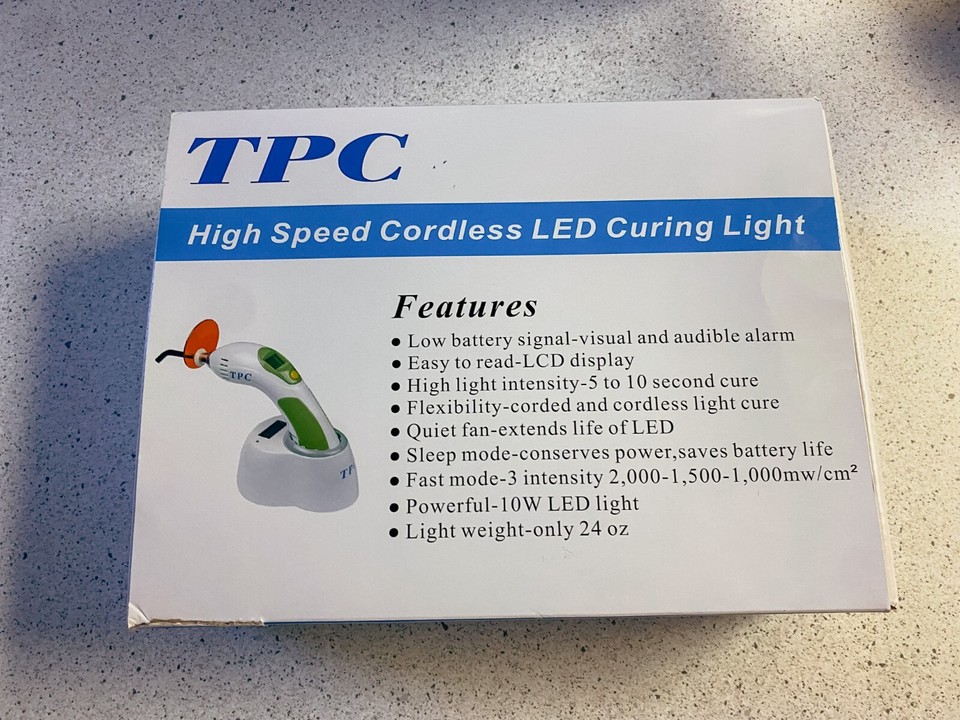 TPC High Speed Cordless LED Dental Curing Light, Demo Unit, Open Box | eBay