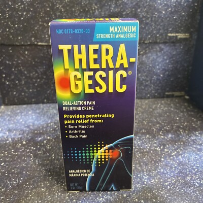 Thera-Gesic Max Strength Dual-Action Pain Relieving Creme 3 Oz | eBay