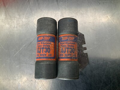 (2) AMP-TRAP AJT30 DUAL ELEMENT TIME DELAY FUSE 30A | eBay