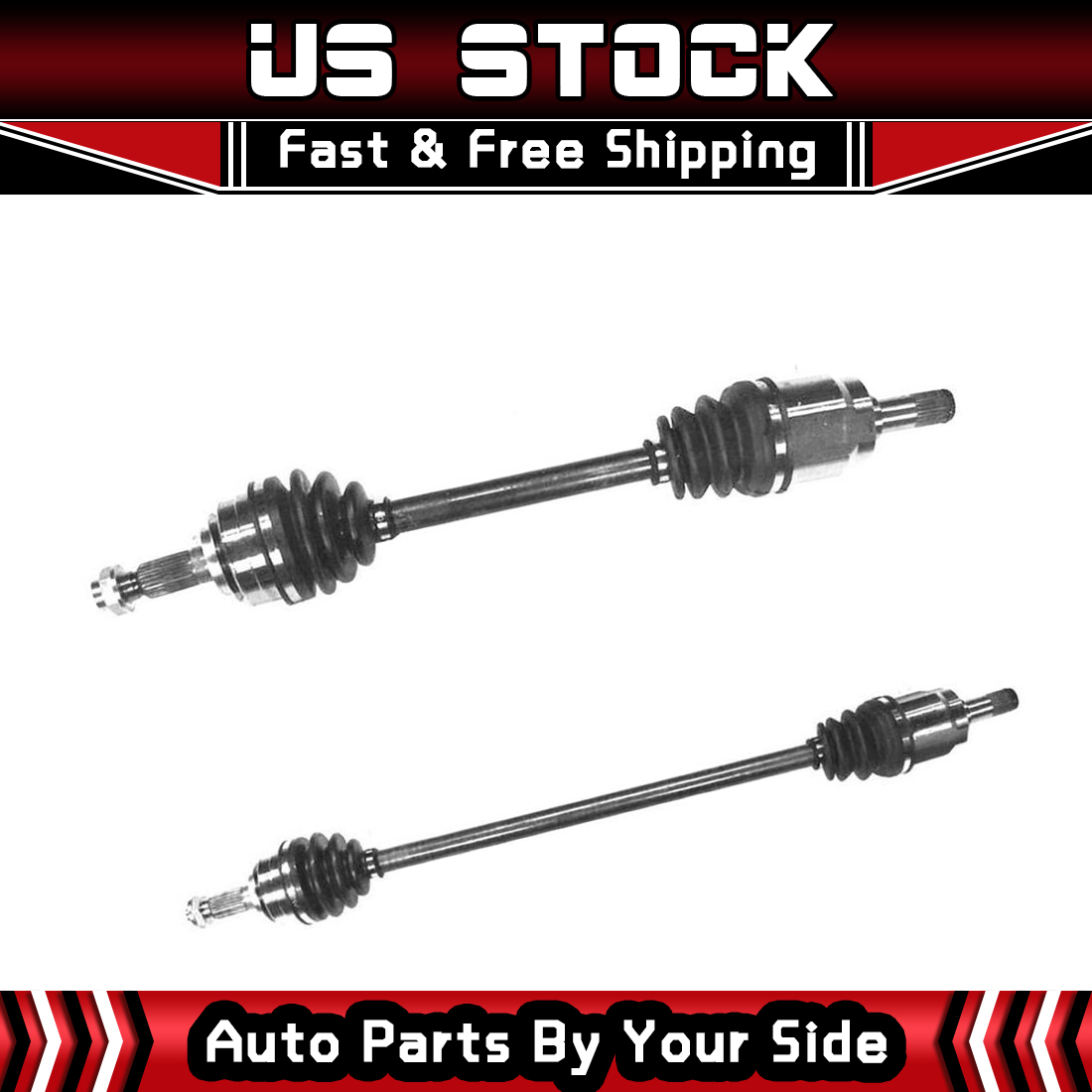 Front Pair CV Axle Shaft CV Joint Assembly 2x For 2007-08 HONDA FIT ...